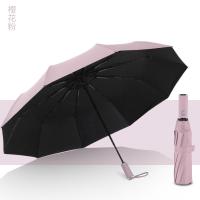 Quality Personalized Logo Printed Auto Open 3 Fold Business Umbrella with Rubber Coated for sale