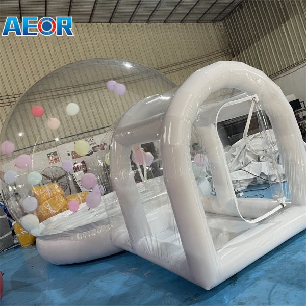 Quality transparent inflatable bounce bubble house fun dome bubble house with balloon for sale