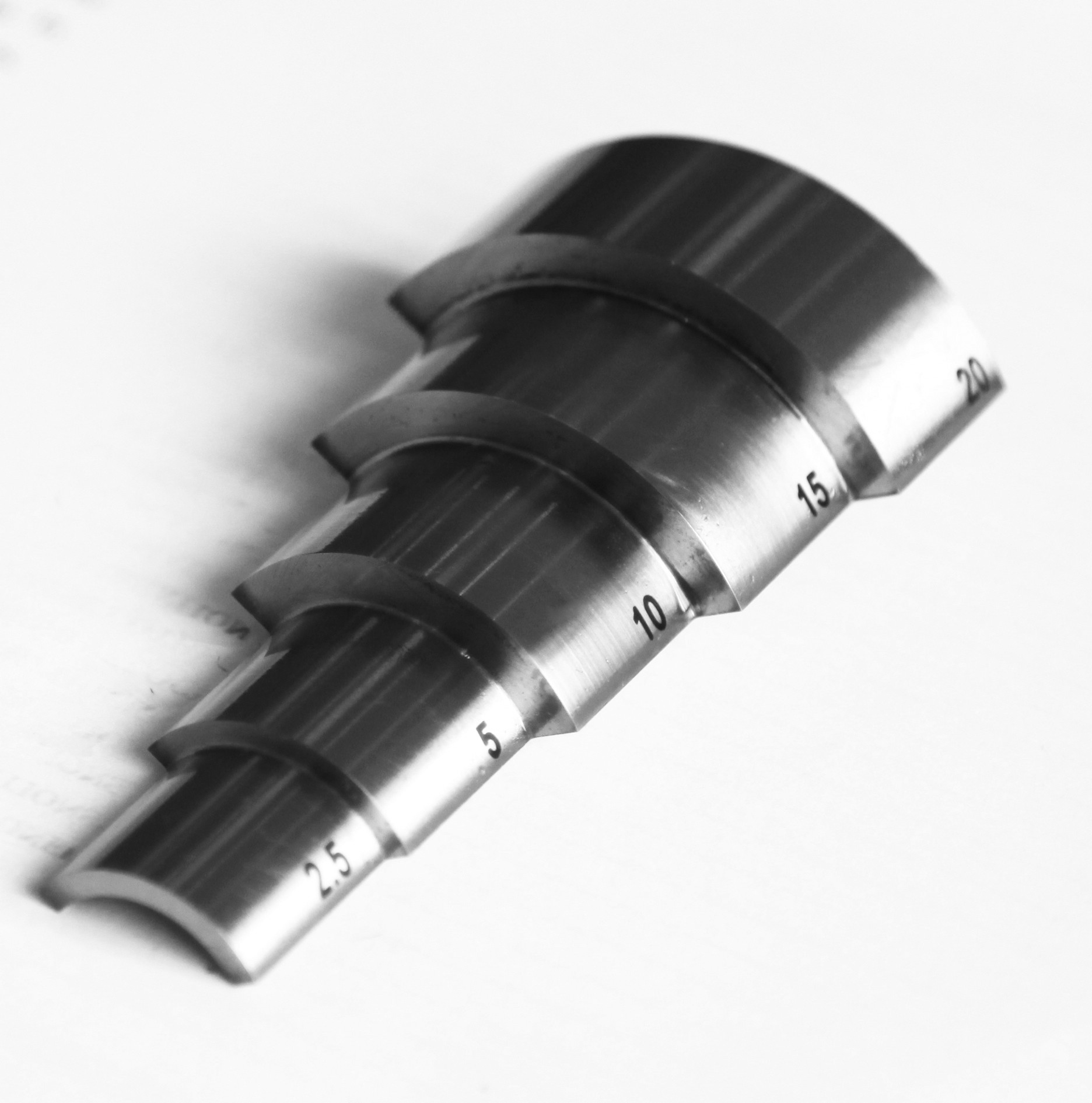 90° Curved 5 - Step NDT Calibration Blocks Pipe Thikness Test Block ...