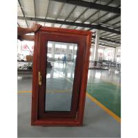 Quality Windproof Tilt And Turn UPVC Window Oak Finish for sale