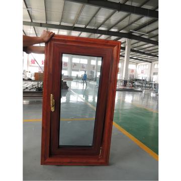 Quality Windproof Tilt And Turn UPVC Window Oak Finish for sale