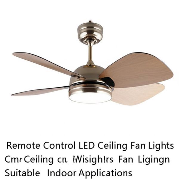 Quality Remote Control LED Ceiling Fan Lights 56x56x13 Cm Ceiling Fan Lighting Solution Suitable for Various Indoor Applications for sale