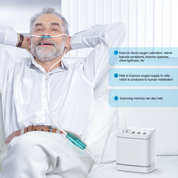 Quality DC5V/2A DC9V/2A Voltage App-Controlled Portable Oxygen Concentrator for Easy for sale