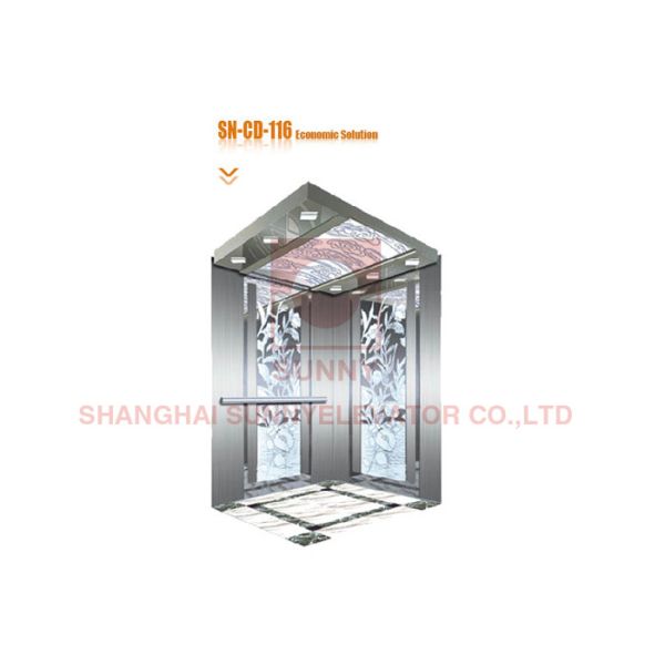 Quality Mirror Stainless Steel Lift Passenger Elevator Cabin Economic / Luxury for sale
