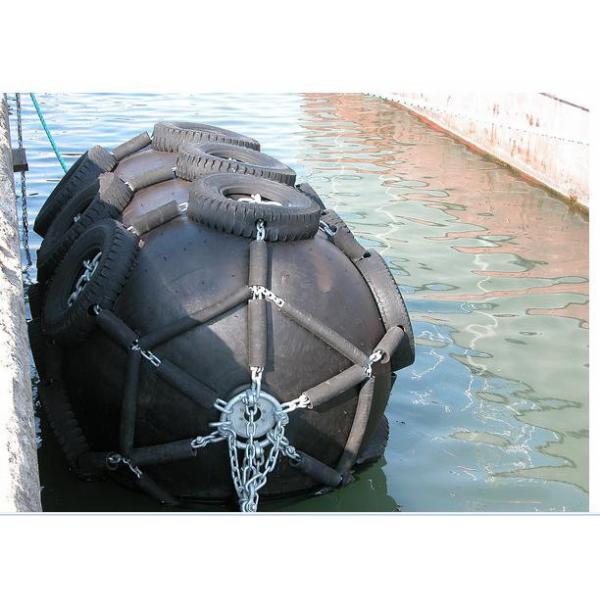 Quality 50kpa Marine Pneumatic Rubber Buoy Fenders With Airplane Tire for sale