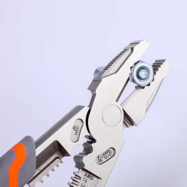 Quality AWG 8 AWG 10 Combination Pliers Labor Saving Wire Stripper Crimper Pliers for sale