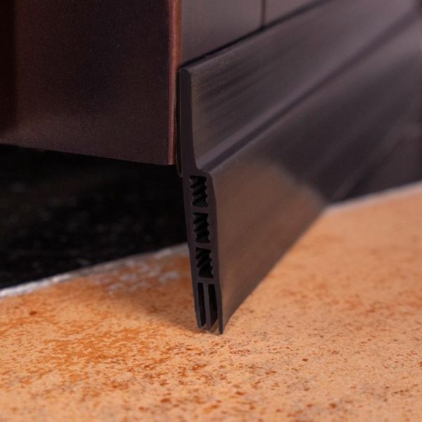Quality 50mm Width Door Sweep Weather Stripping Door Bottom Sealing Strip Noise Insulation for sale