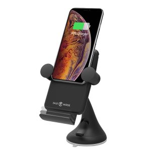 Quality 10W Qi Wireless Charging Vehicle Dock , Dashboard Air Vent Holder Charger for sale