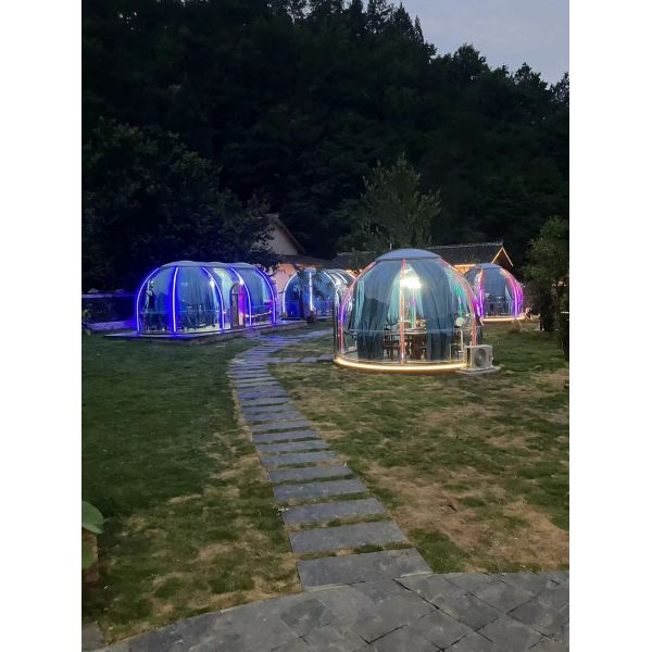 Quality Polycarbonate Dome Tent Modular Prefab PC Crystal Bubble Dome House for sale
