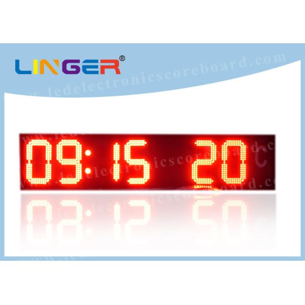 Quality CE / ROHS Approved LED Countdown Timer With Temperature 370*1500*100mm for sale