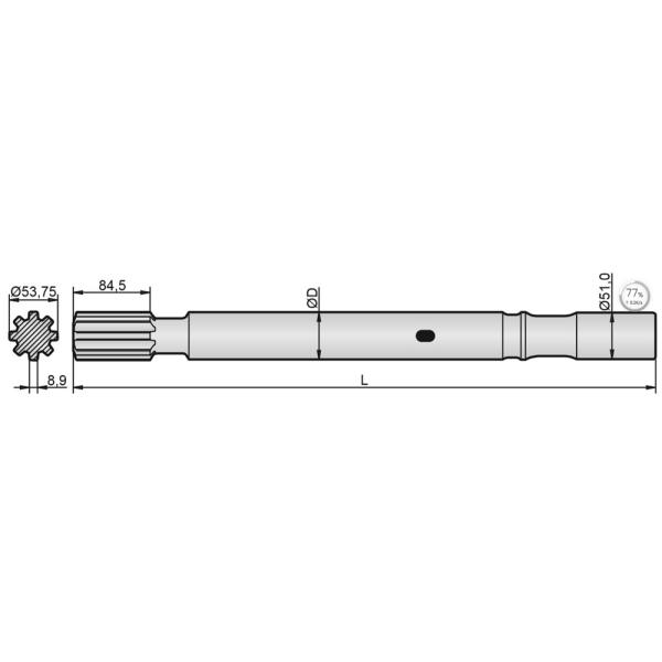 Quality R32 R38 Drill Shank Adapter For COPCO Drill Rig for sale