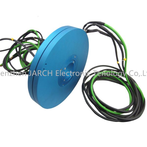 Quality Flat Disc Electrical Slip Ring Through Hole 50mm 17 Circuits For Automatic for sale