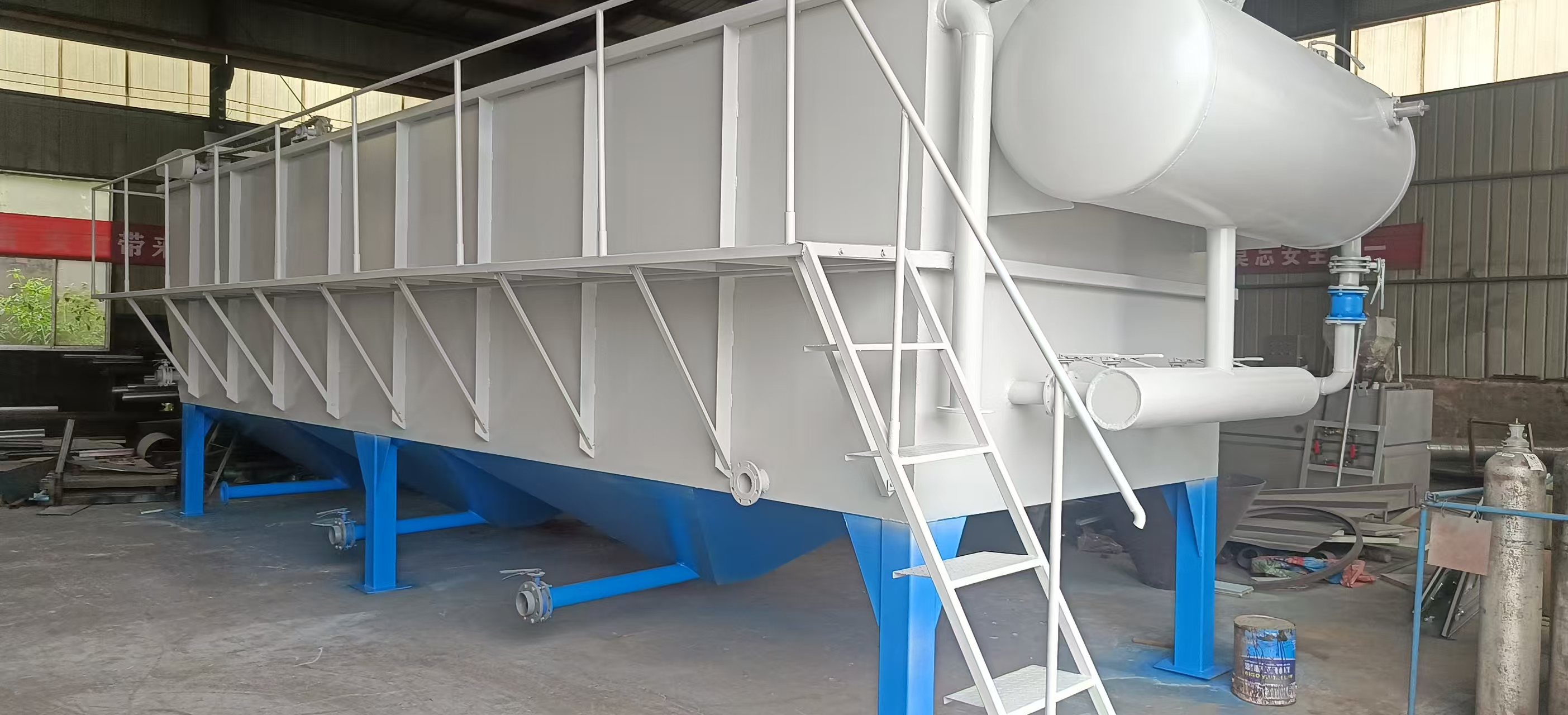 Quality Compact Skid Mounted Dissolved Air Flotation Unit for Space Limited Installation for sale