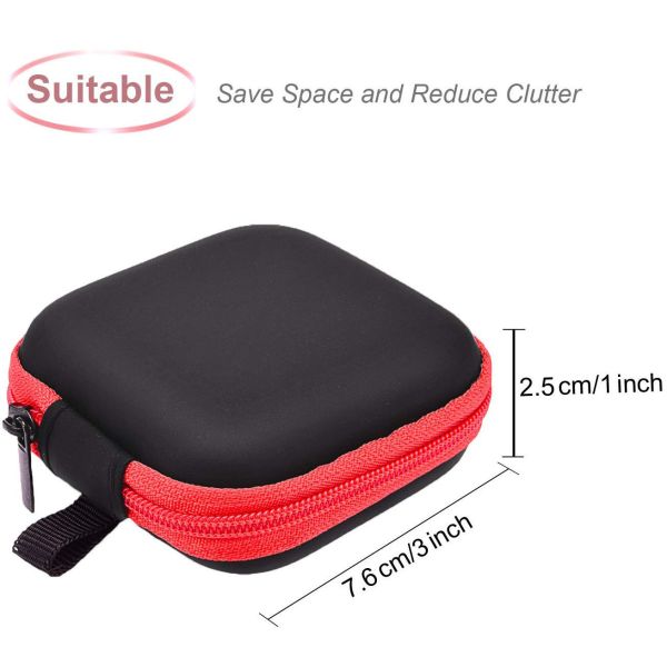 Quality 3.15x1.57 Inches Headphone Carrying Case , Earphone Storage Bag Mutispandex Cover for sale