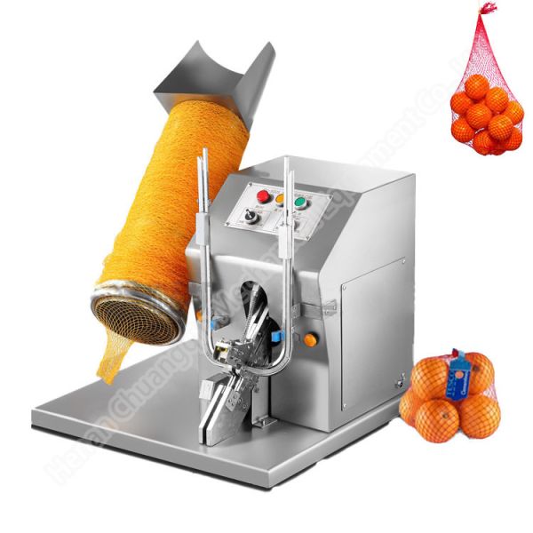 Quality Semi-Automatic Potatoes Mesh Bag Packing Machine Net Bag Onion Packing Machine Net Bag  Lime Orange Garlic Tying Machine for sale