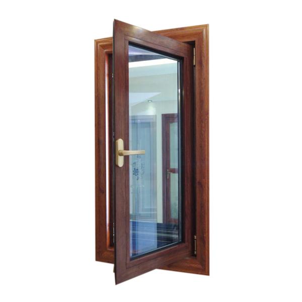 Quality Aluminium Profile Tilt And Turn UPVC Window Mahogany NAMI Certificated for sale