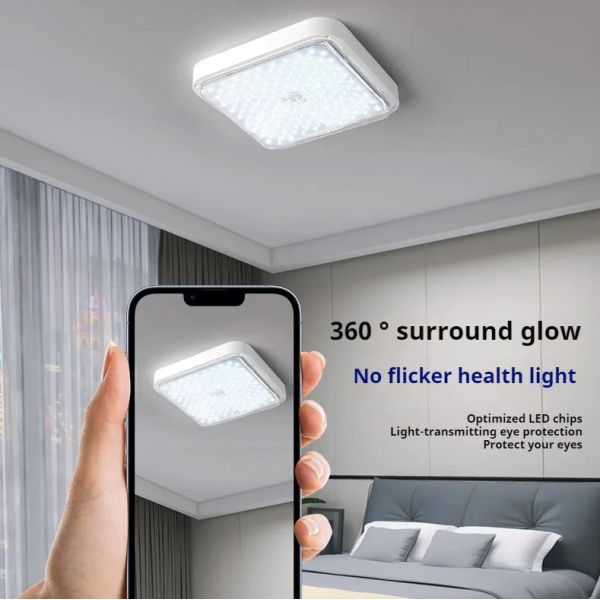 Quality Square No Flicker Solar Ceiling Light 200W Solar System Ceiling Light For Villa for sale