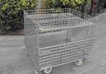 Quality OEM Galvanized Welded Folding Stackable Wire Mesh Cage for sale
