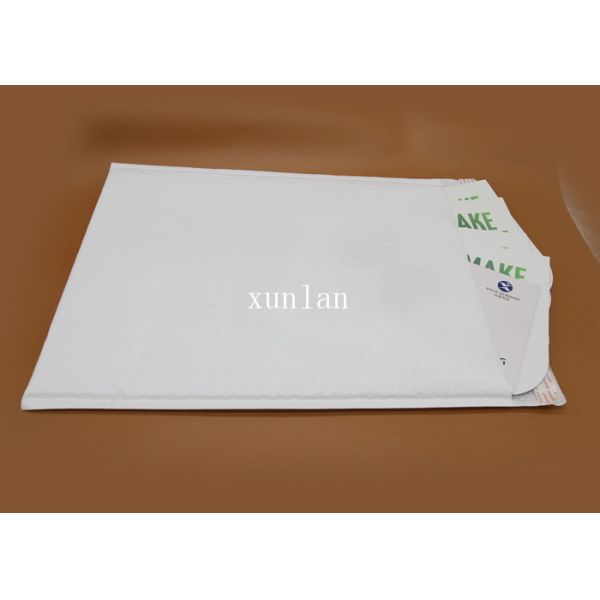 Quality No Fading White Poly Bubble Mailers Light Weight For Postage Savings for sale