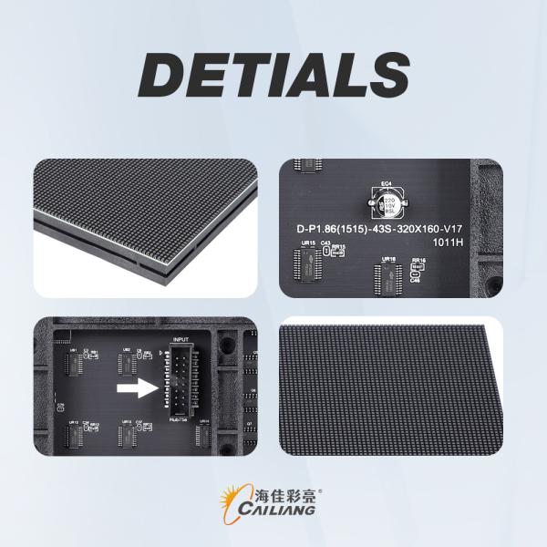 Quality Small Pixel Pitch LED Display Screen 2024 CAILIANG 4K D1.86 320*160mm for Video for sale