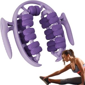 Quality 360 Degree 12-Wheel Portable Leg Massager Circular Leg Roller for Muscle for sale