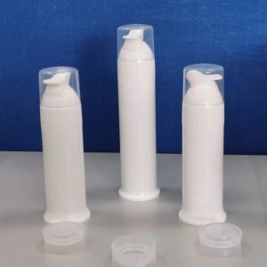 Quality One-hand Operation Food Grade PP Airless Toothpaste Pump Bottle Custom Logo for sale