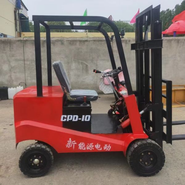 Quality Electric 1 Ton Forklift 3m Lifting Height 12km/H Full Load Speed 60V Rated Voltage Manual Electric Forklift for sale