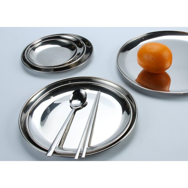 Quality SS304 Chafing Round Dinner Plates for sale