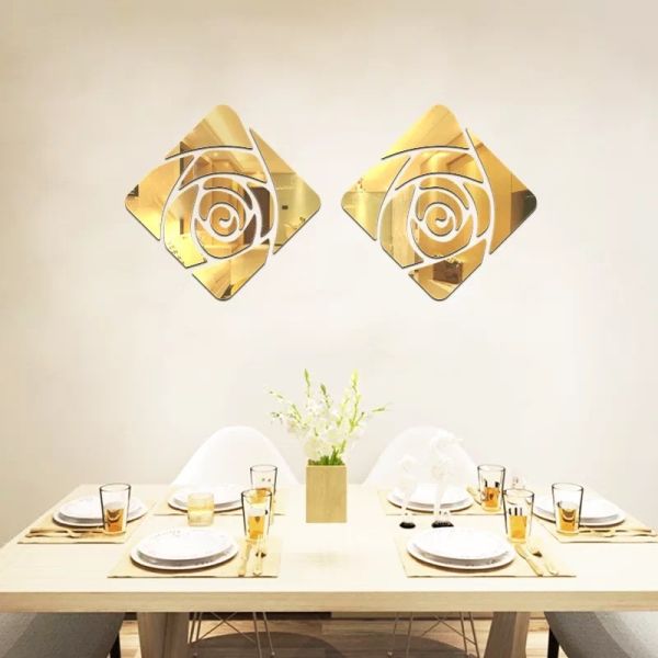 Quality Laser Engraved Gold PMMA Acrylic Mirror Sheet Decorative Pattern for Hotel for sale