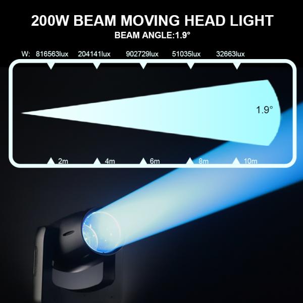 Quality Stage IP66 Outdoor Moving Head Beam Light 200W Waterproof LED DMX512 Control for sale