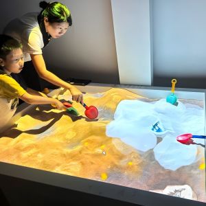 Quality Interactive Theme Park Magic AR Sand Table Sand Box Kids Interactive Projector for sale