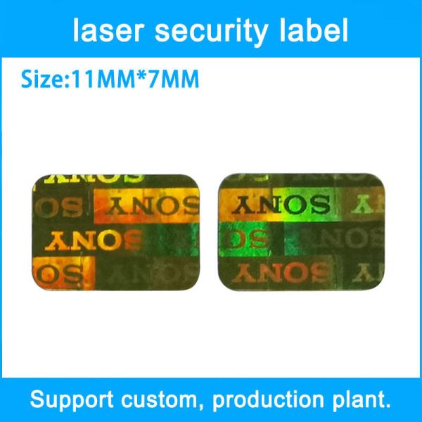Quality Holographic Packaging VOID Label Sticker Laser Security Label for sale