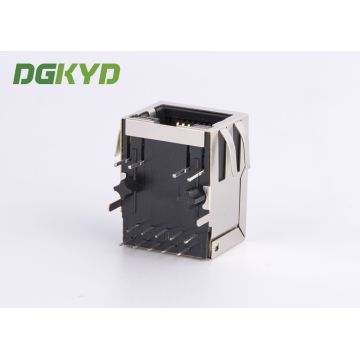 Quality 1000 BASE Network jack Cat6 RJ45 Connector with EMI fingers RoHS compliance for sale