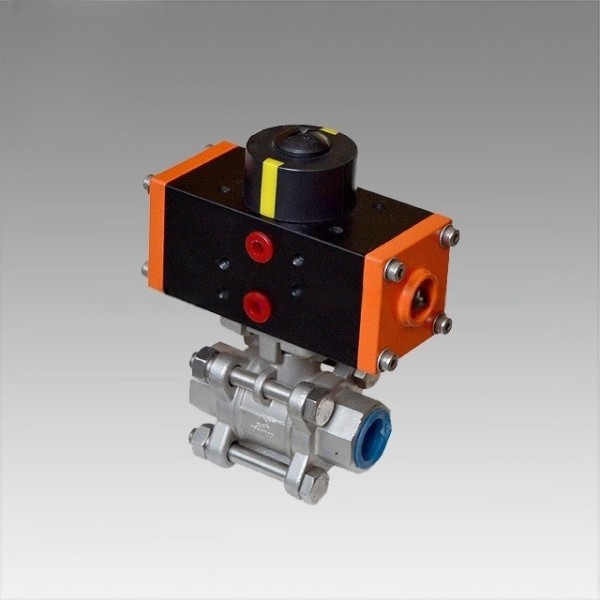 Quality Pneumatic Stainless Steel Valves Double Action Spring Return Ball Valve Flow for sale