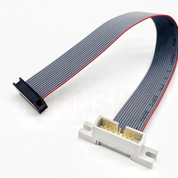 Quality IDC Ribbon Flat Cable Assembly UL2651 28AWG With Tinned Copper Wire Conductor for sale