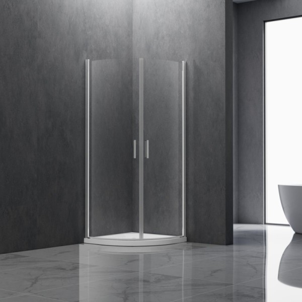 Quality Tempered Glass Arc Simple Shower Enclosure Low Shipping Cost and 30-Day Return Policy for sale