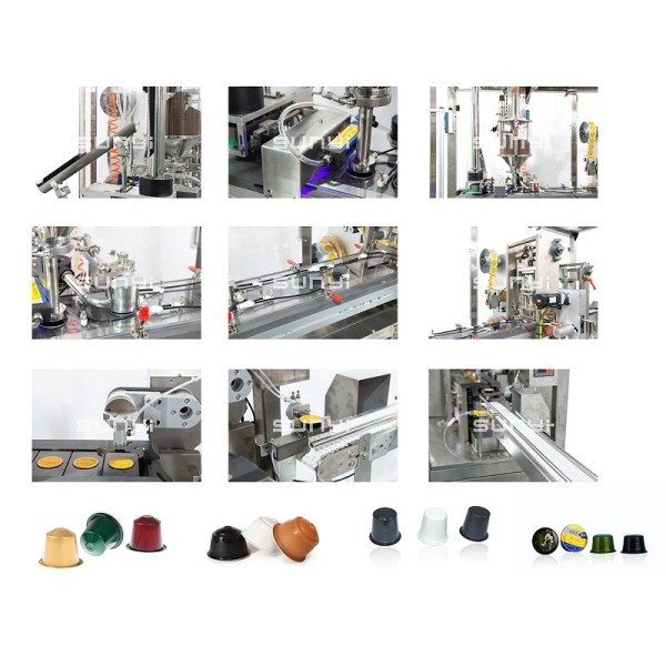 Quality 3000pcs/H Modo Mio Coffee Capsule Filling Machine for sale
