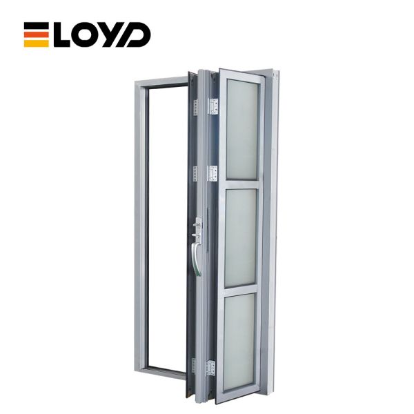 Quality Custom Balcony Aluminum Folding Door Frame Southwestern Folding Patio Glass Doors For Villa Rooms for sale