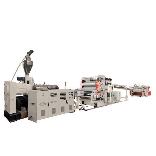 Quality Pvc Free Foamed Board Extrusion Line For Decoration Sheet Making 1220mm Width for sale