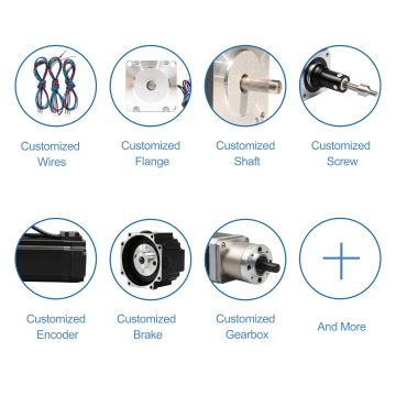 Quality Nema 34 Hybrid Stepper Motor high torque 12.5N.m 155mm Length for CNC machine for sale