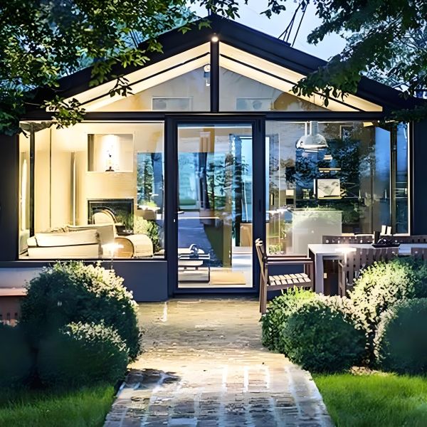 Quality Customizable Modern & Chinese Style Veranda Aluminum Alloy Villa Solarium for sale
