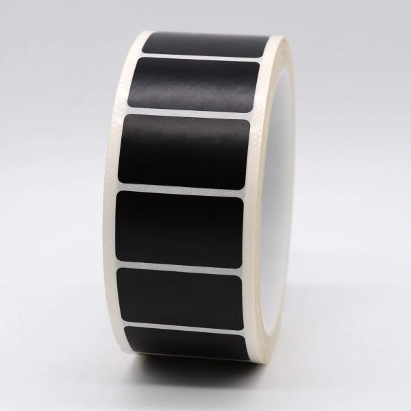 Quality 35mmx20mm Low Temperature Labels 1mil Black Matte High Temperature Resistant for sale