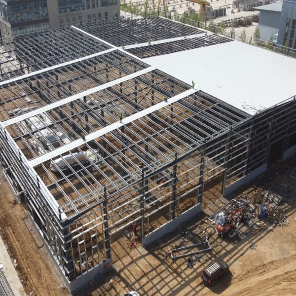 Quality Clear Span Steel Warehouse with Light Steel Frame Construction for sale