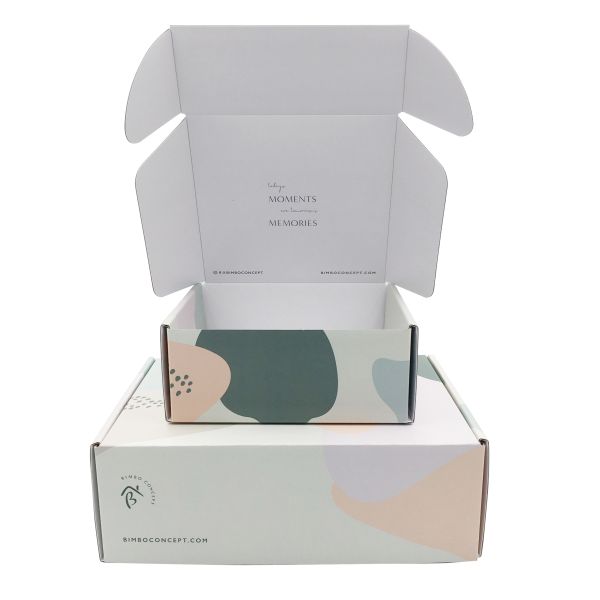 Quality Shipping Corrugated Cardboard Gift Boxes Folding 4C Printed 300gsm C1S for sale