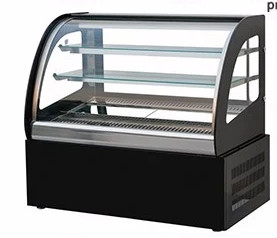 Quality Fan Cooling Countertop Small Cake Display Chiller for sale