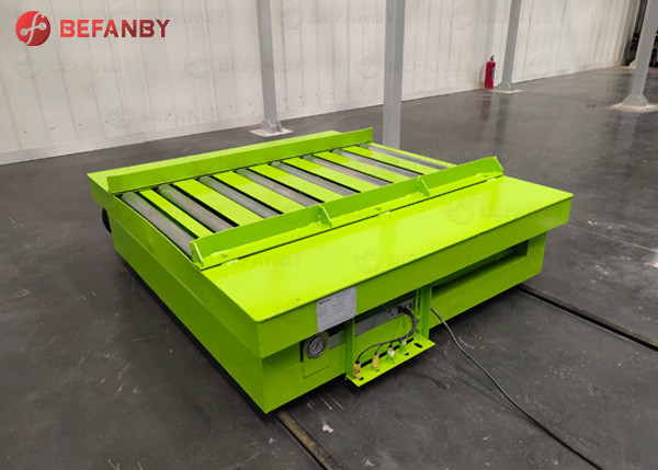 Quality Four Wheels Electric Transfer Cart For Light Industry 1 - 300T Load Capacity for sale