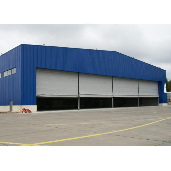 Quality Faster Construction Prefab Steel Hangar Q355B Customized Large Span Building for sale