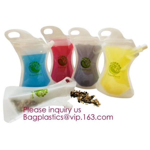Quality Custom Printing Logo High quality Eco-friendly Reusable Soft drink bag with spout,stand up spout pouch doypack aluminum for sale