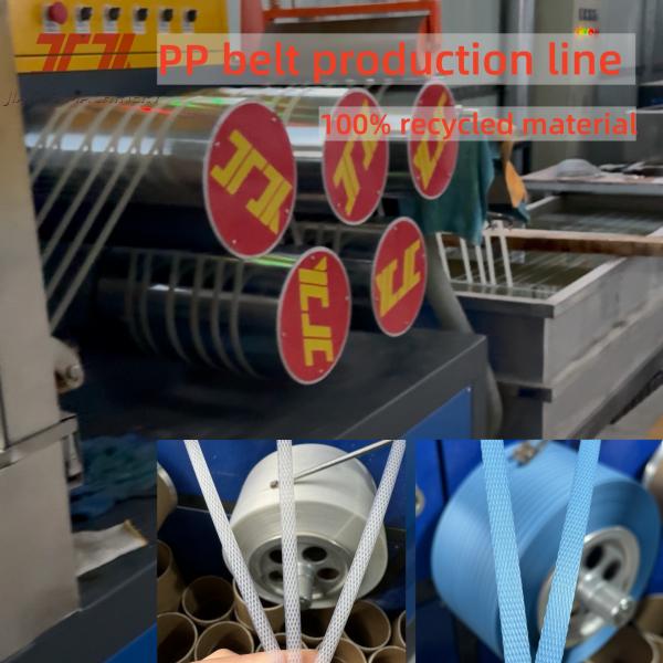 Quality 260kg/H PP Strap Packing Belt Making Machine With Single Screw Extruder High for sale