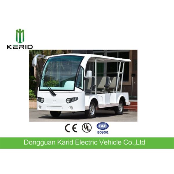 Quality White 8 Passenger's Shuttle Bus 48V 4KW Electric Sightseeing Vehicle Car for sale